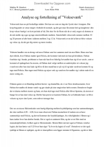 Analyse og fortolkning af vokseværk - Dansk - Opgaver.com