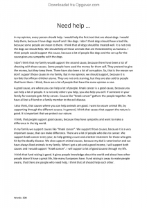 Need Help essay - Engelsk - Opgaver.com