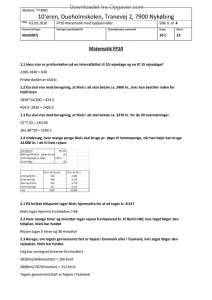 Matematik fp10 maj 2018 - Matematik - Opgaver.com