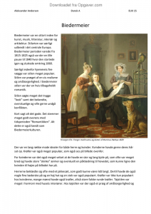 Biedermeier - Dansk - Opgaver.com