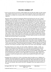 Hvorfor mobber vi - Dansk - Opgaver.com