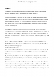 Ondskab - Dansk - Opgaver.com