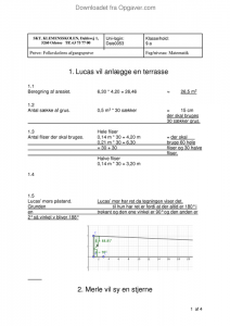Problemregning maj 2017 - Matematik - Opgaver.com