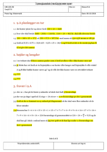 eksamen 9 klasse 2018 - Matematik - Opgaver.com