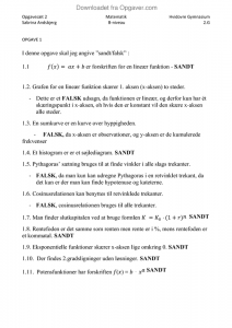Matematik Opgave - Matematik - Opgaver.com