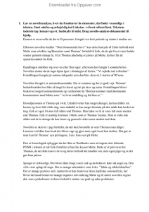 Novelle analyse den blomstrende have - Dansk - Opgaver.com