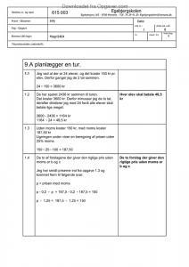 mat 9 klasse - Matematik - Opgaver.com