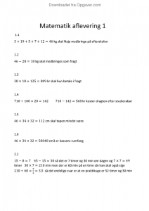 efterskole i Grønland (matematikaflevering) - Matematik - Opgaver.com