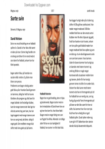 Sorte svin - Dansk - Opgaver.com