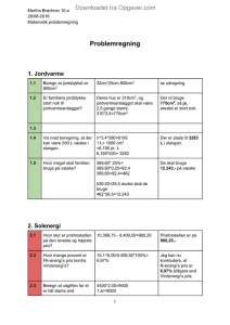problemregning maj 2013 - Matematik - Opgaver.com