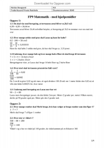 FP9 Matematik 2017 - Matematik - Opgaver.com