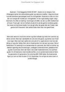 asetro - Religion - Opgaver.com