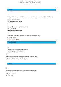 Matematik FP9 december 2018 - Matematik - Opgaver.com