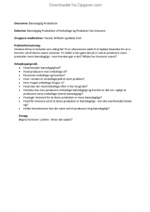 Problemstilling - Bæredygtig produktion (Emballage) - Naturfag ...