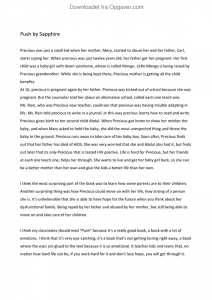 Push by Sapphire - Engelsk - Opgaver.com