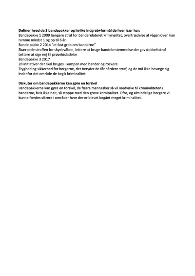 bande - Dansk - Opgaver.com