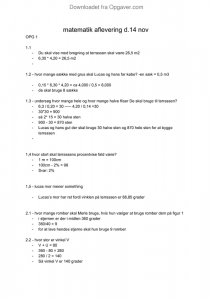 Matematik prøve 9 klasse - Matematik - Opgaver.com