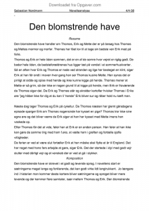 den blomstrende have - Dansk - Opgaver.com