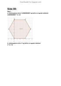 Mat kontext 9 S. 80 Opg 1 - Matematik - Opgaver.com