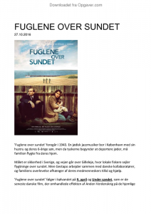 Fuglene over sundet - Historie - Opgaver.com