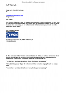 Email - Dansk - Opgaver.com