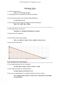 fp9 maj 2014 - Matematik - Opgaver.com