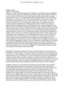 Reklame analyse - call me - Dansk - Opgaver.com