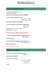 Folkeskolens problemregning for 9. klasse, maj 2017 - Matematik - Opgaver.com