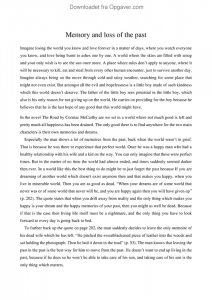 The Road by Cormac McCarthy - Analytical essay - Engelsk - Opgaver.com