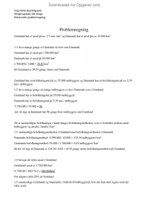 problemregning grønland - Matematik - Opgaver.com