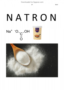 Natron - Kemi - Opgaver.com