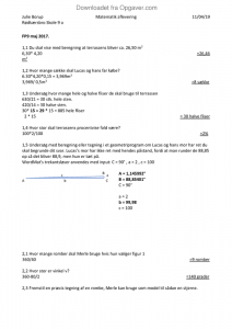 Matematik problemregning maj 2017 - Matematik - Opgaver.com