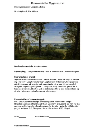 dansk synopsis - Dansk - Opgaver.com
