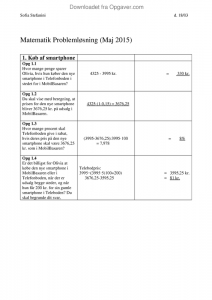 Matematik Problemløsning (Maj 2015) - Matematik - Opgaver.com
