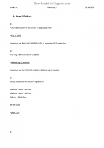 Aflevering 7 - Matematik - Opgaver.com