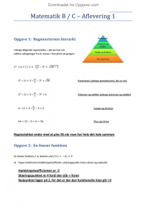 Matematik c - Matematik - Opgaver.com