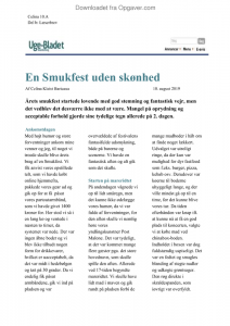 Læserbrev om festival - Dansk - Opgaver.com