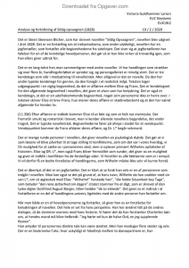 Analyse og fortolkning af sildig opvågnen - Dansk - Opgaver.com