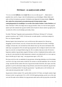 Drivhuset - en analyserende artikel - Dansk - Opgaver.com