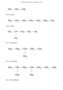 Alkan opgaver - Fysik/Kemi - Opgaver.com