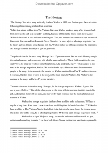 The Hostage Andrew Vachss - Engelsk - Opgaver.com