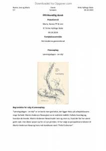 Lønningensdagen - en idyl - Dansk - Opgaver.com