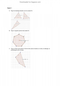 Geometri og måling - Matematik - Opgaver.com