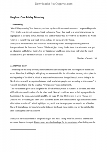 One Friday Morning - Engelsk - Opgaver.com