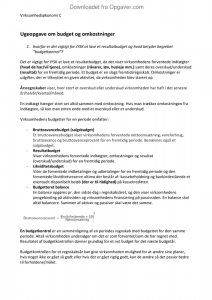 Budget og omkostninger - Virksomhedsinf. - Opgaver.com