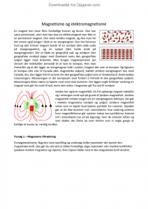 Magnetisme - Fysik - Opgaver.com