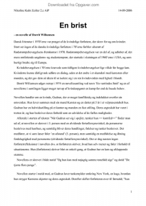 En brist - Dansk - Opgaver.com