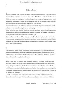 Soldier's home - Engelsk - Opgaver.com