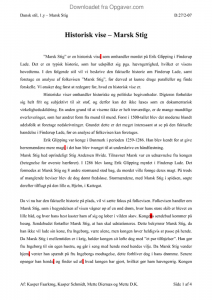 Marsk stig vise - Dansk - Opgaver.com