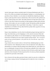 Barndommens gade - Dansk - Opgaver.com